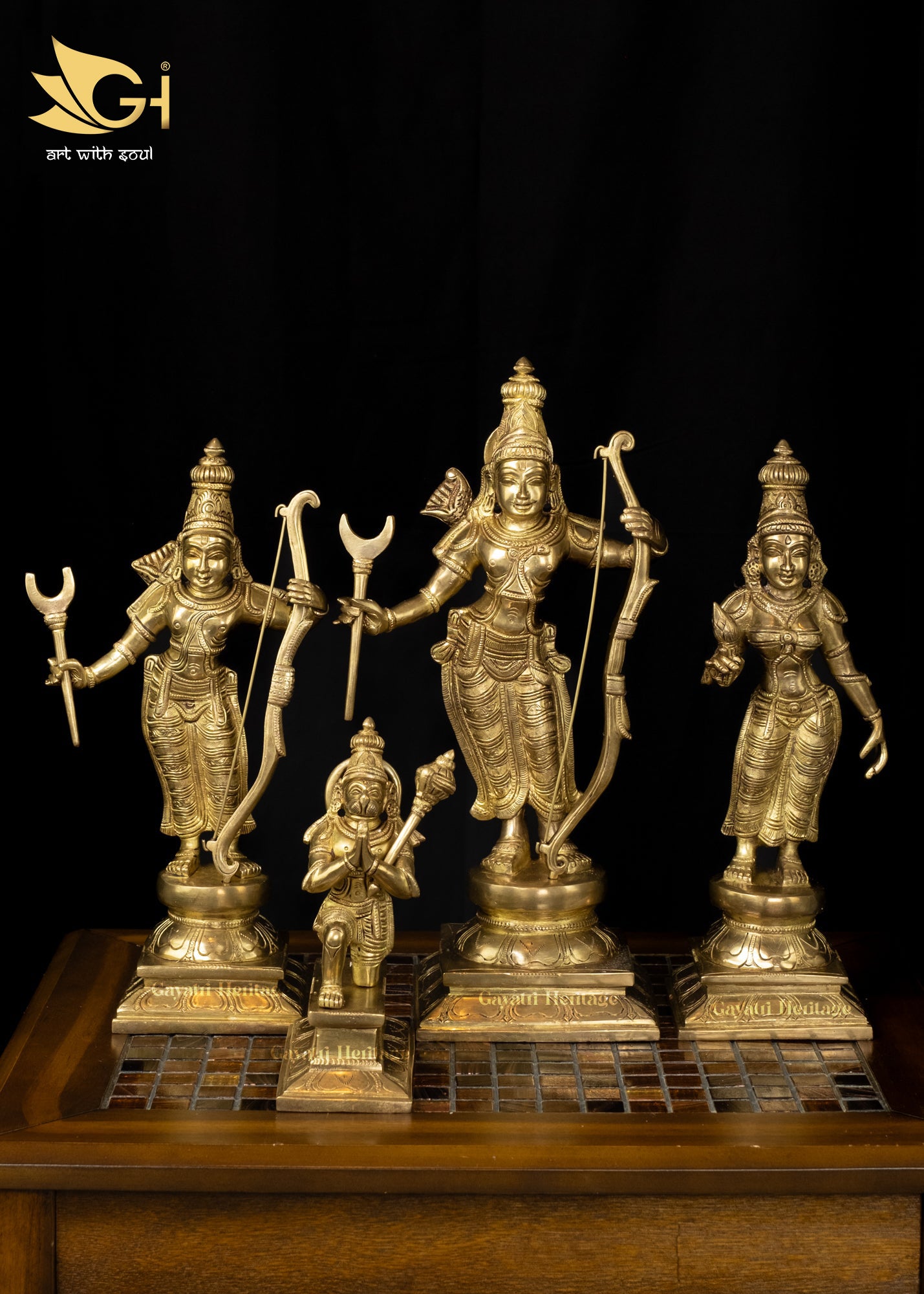 Brass Shri Ram Darbar set – Gayatri Heritage